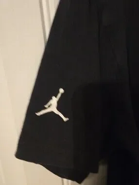 Jordan | Shirts & Tops | Jordan Black Tee With Red Jumpman And White ...
